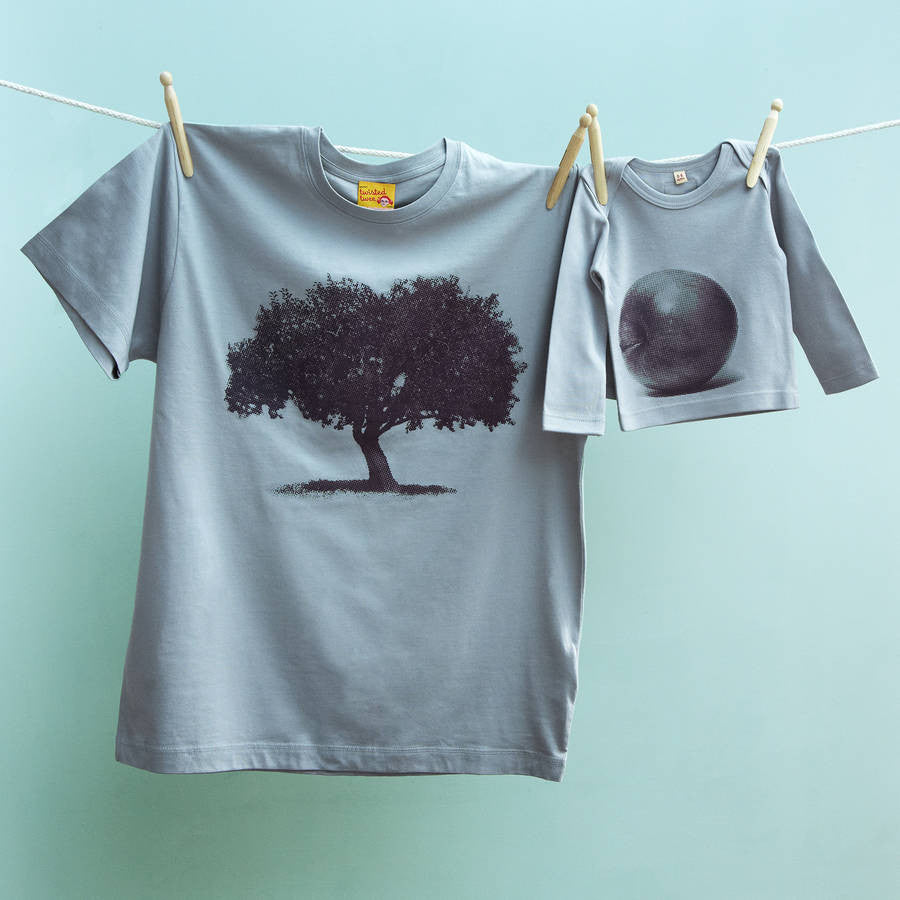 Apple Tree and Apple t shirt set for dad & child. – TwistedTwee